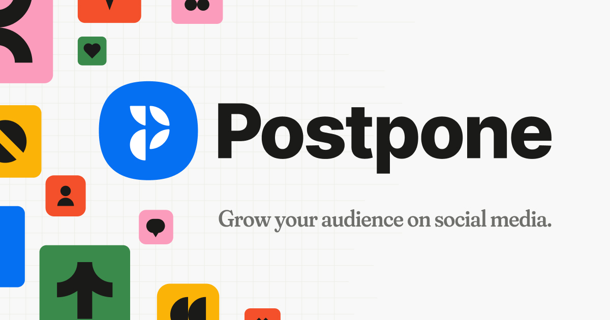 Social Media Scheduler - Postpone
